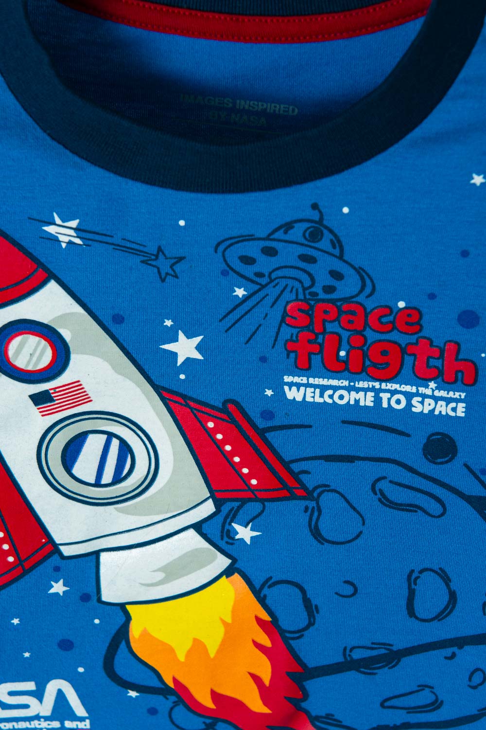 Pijama De La Nasa Azul De Pantalón Largo Para Niño 2t A 5t Ponemos La Fantasía