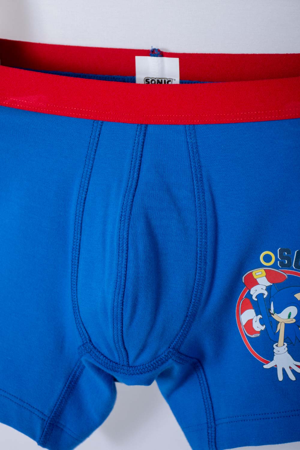 Pack X2 boxer Sonic azul y blanco para niño - MIC CO