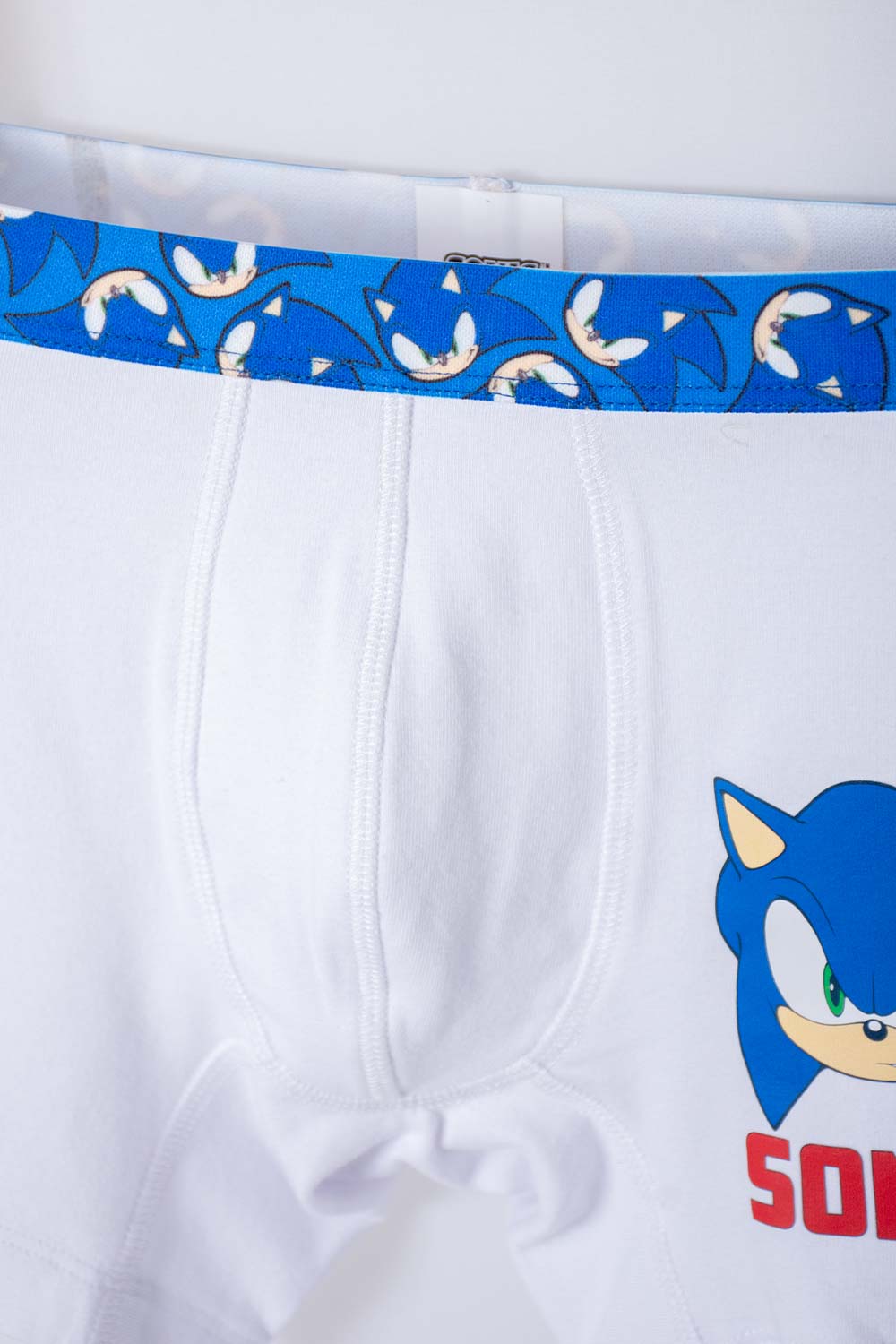 Pack X2 boxer Sonic azul y blanco para niño - MIC CO